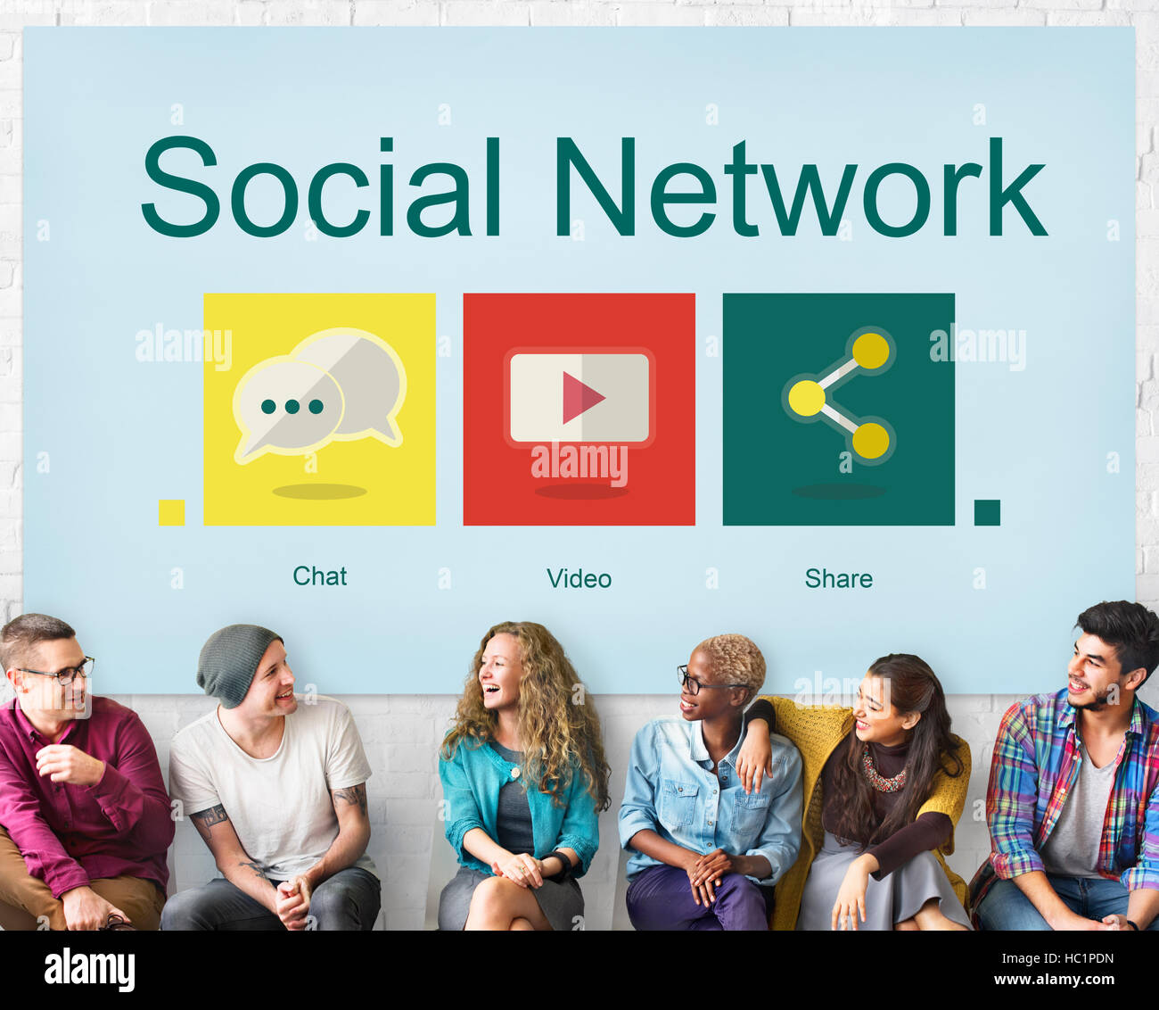 Social Network Connection Internet Concept Stock Photo - Alamy