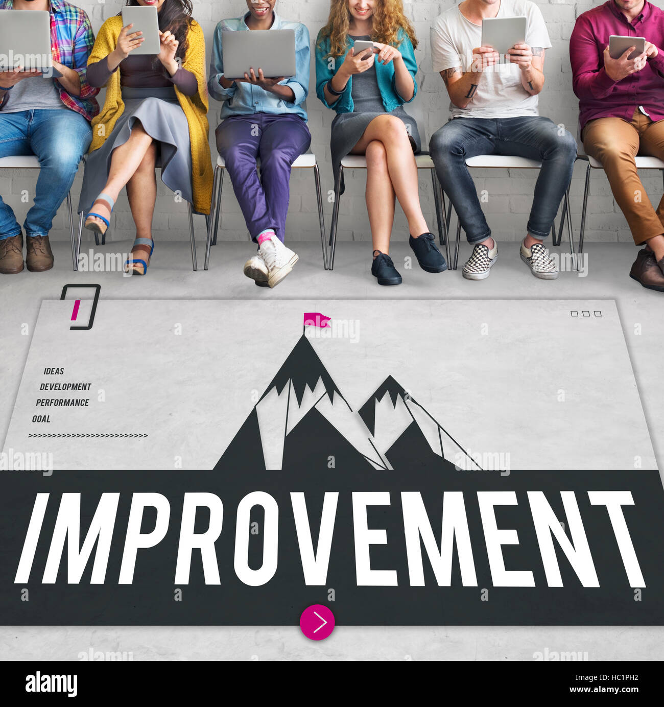 Challenge Target Improvement Strategy Concept Stock Photo - Alamy