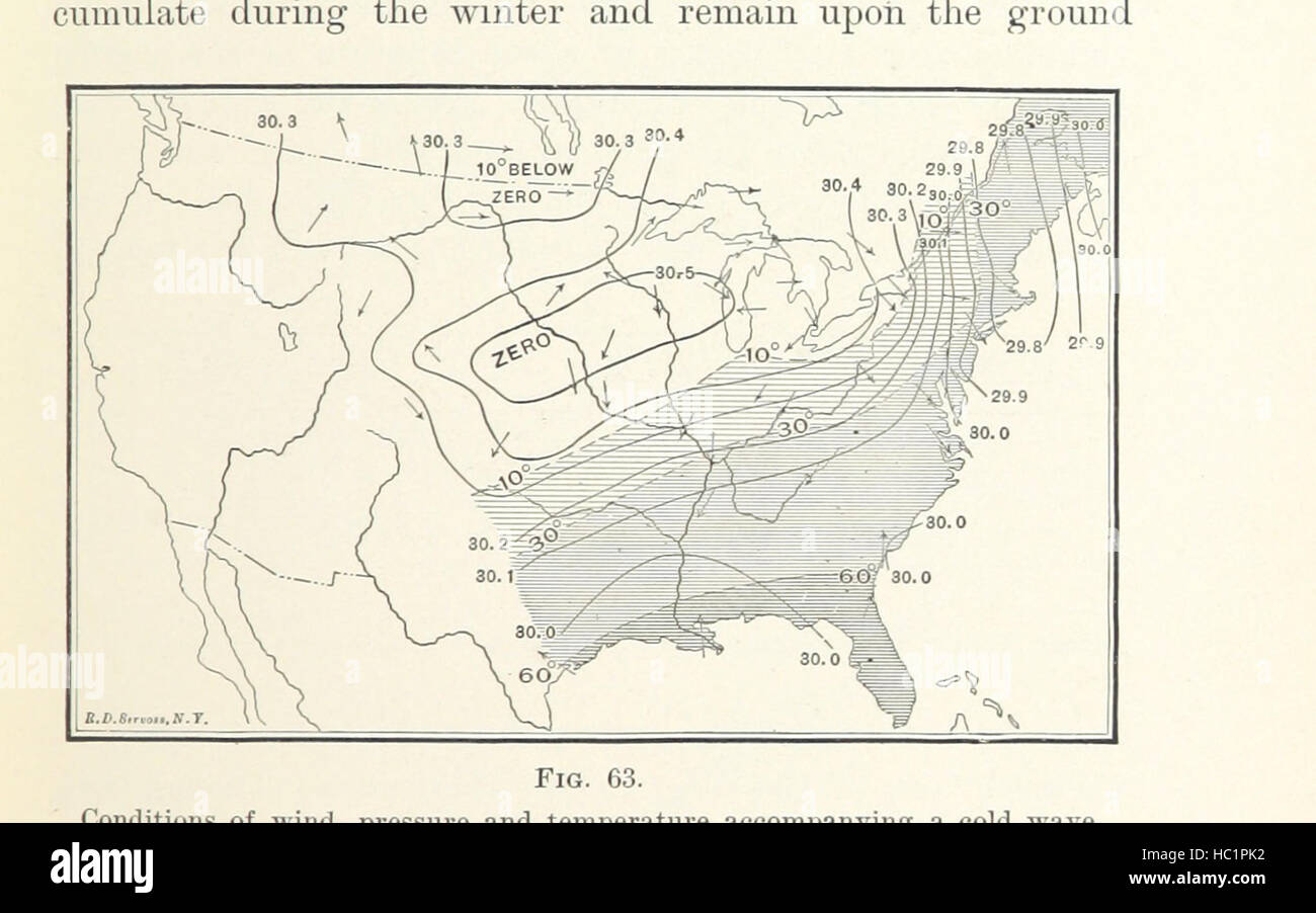 An illustration from page 173 of Elementary Physical Geography, showing ...