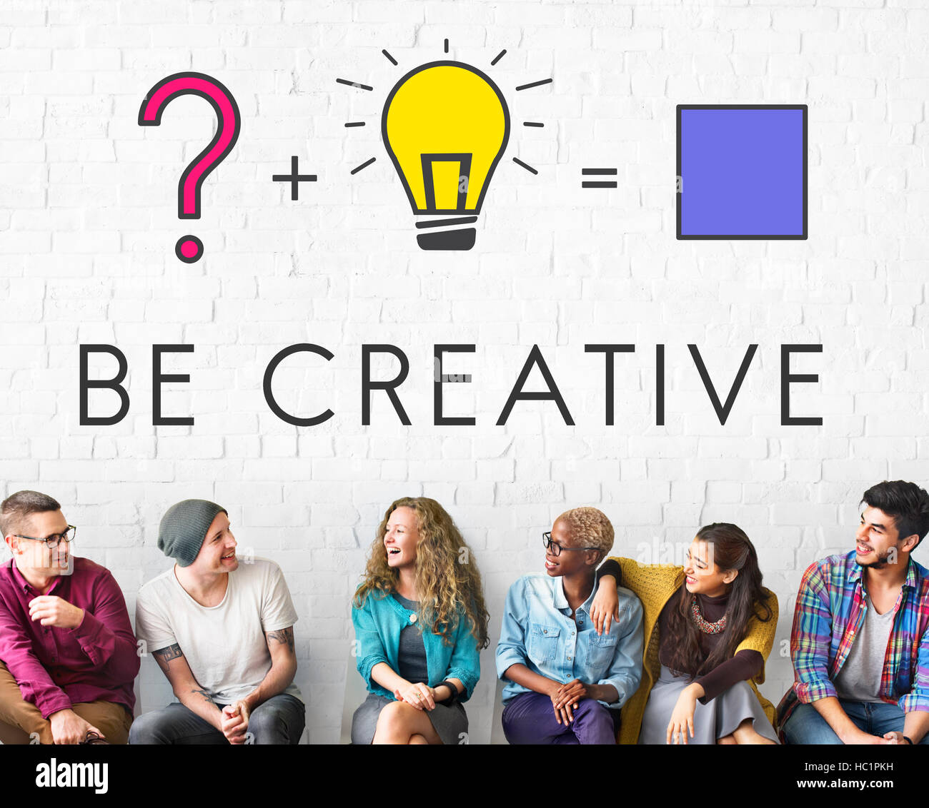 Creative Curiosity Ideas Equation Concept Stock Photo - Alamy