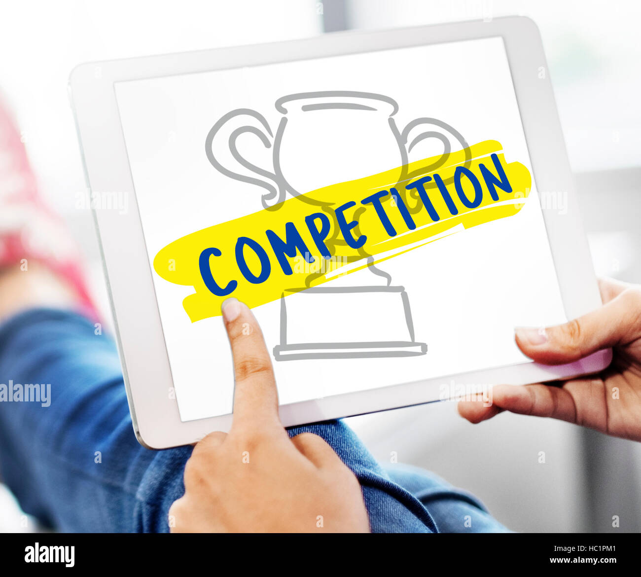 SUccess Award Trophy Graphic Concept Stock Photo - Alamy