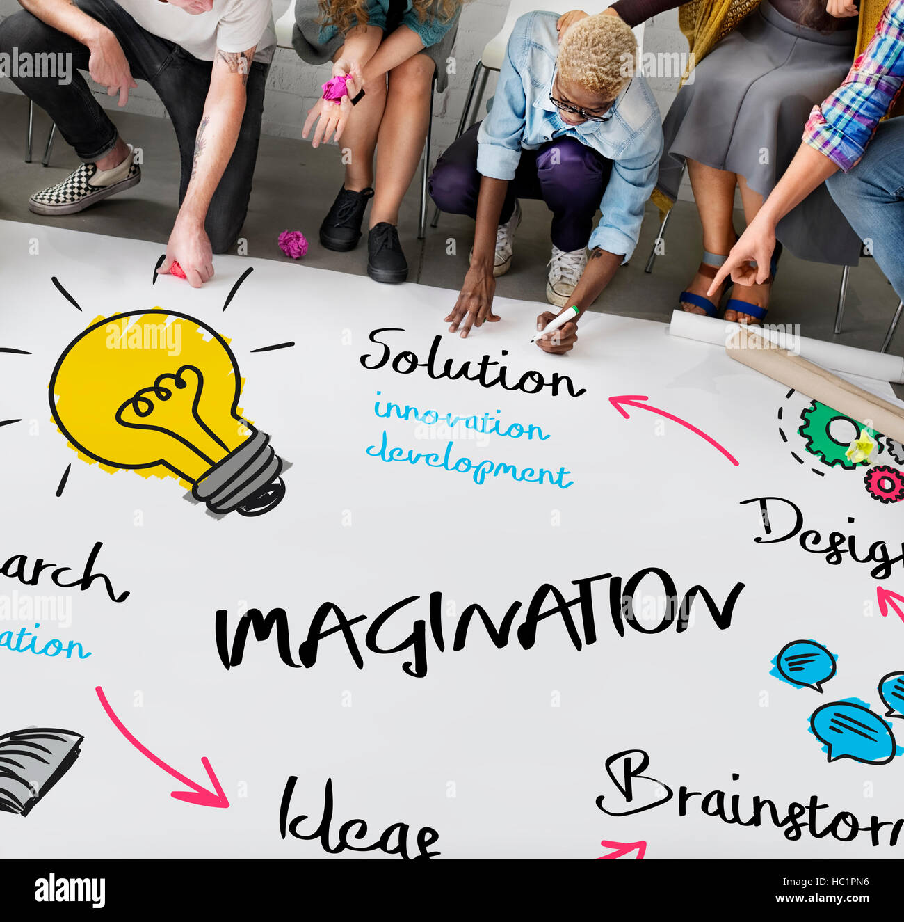 Creativity Design Process Graphics Concept Stock Photo - Alamy