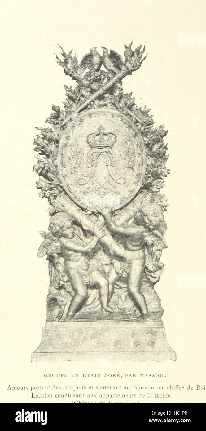 Illustration depicting the reign of Louis XIV, including royal courts ...