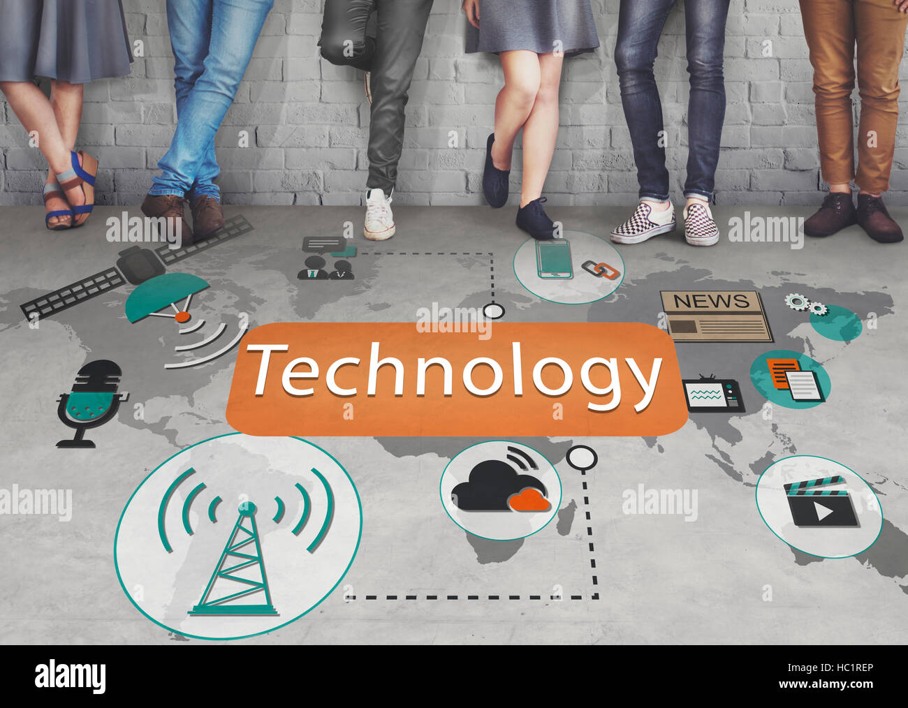 Technology Digital Evolution Innovation Concept Stock Photo - Alamy