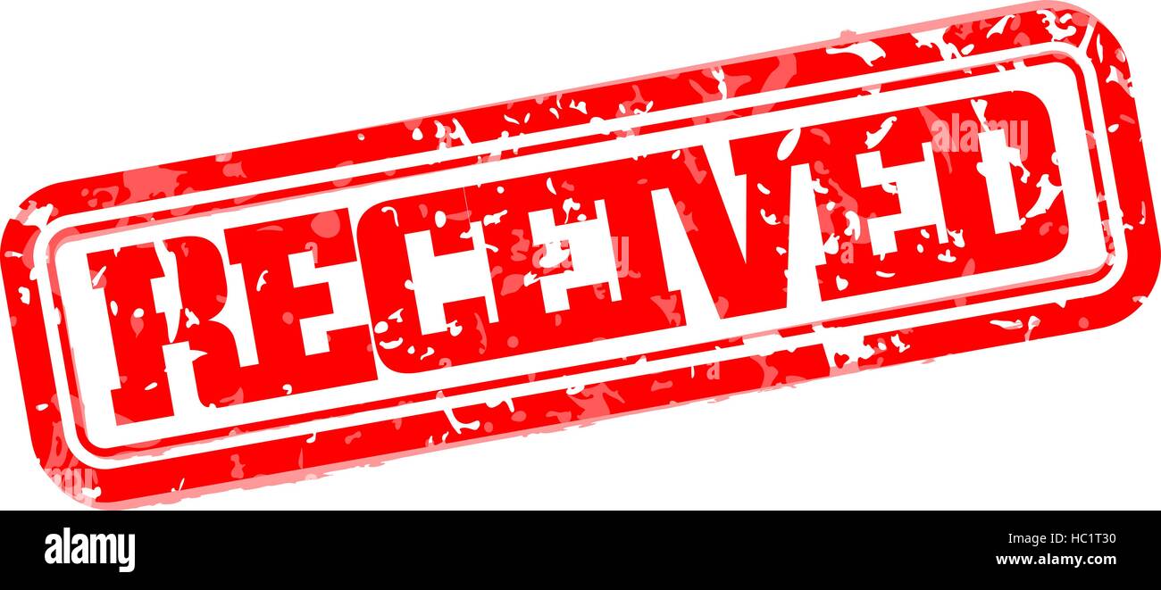 Received rubber stamp vector illustration Stock Vector Image & Art - Alamy