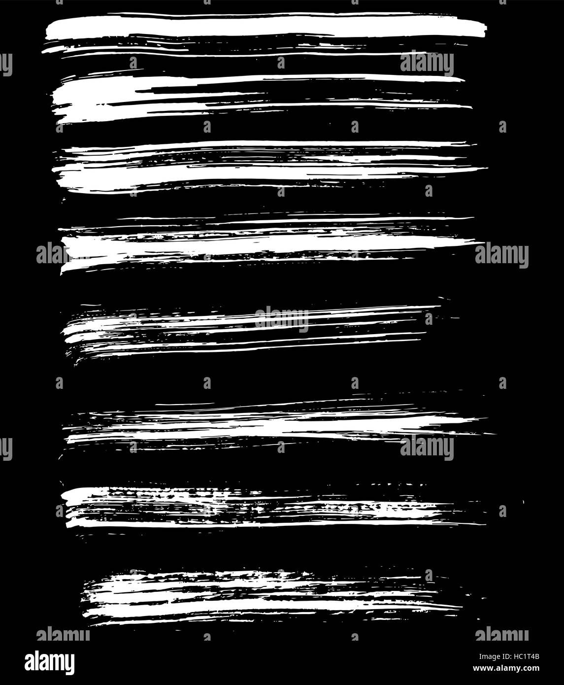 Black ink vector brush strokes. Vector illustration. Grunge texture ...