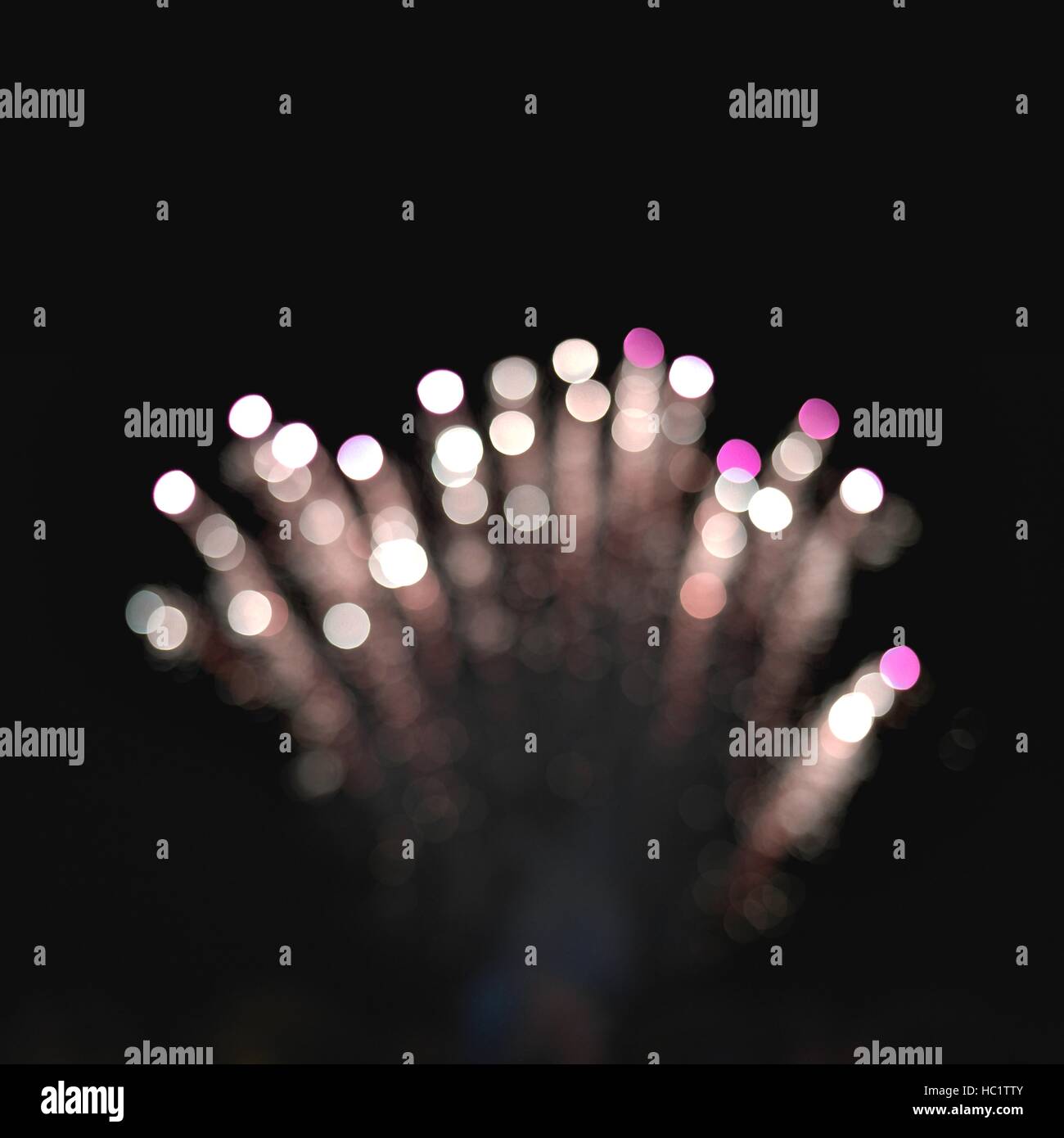Light blur and defocus bokeh circles. fan shape design background Stock ...