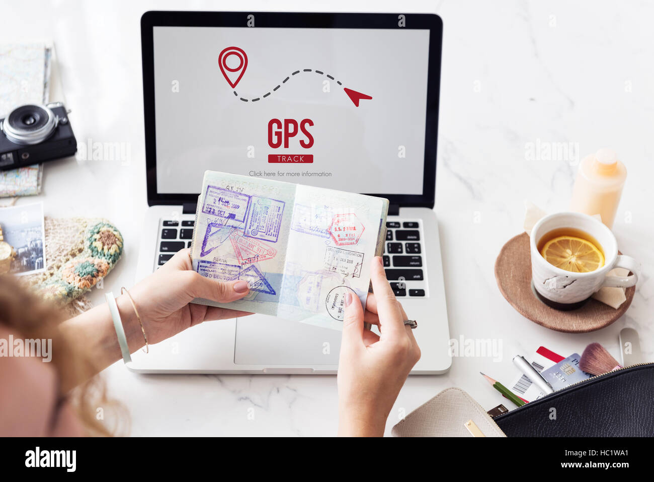 GPS Navigation Digital Technology Concept Stock Photo - Alamy