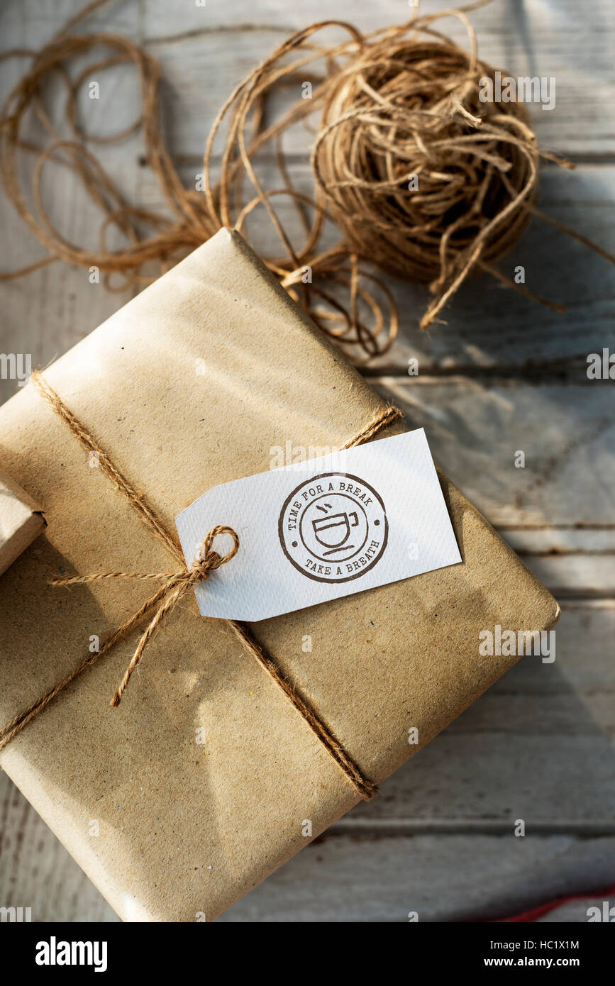 Time For A Break Breath Label Concept Stock Photo - Alamy
