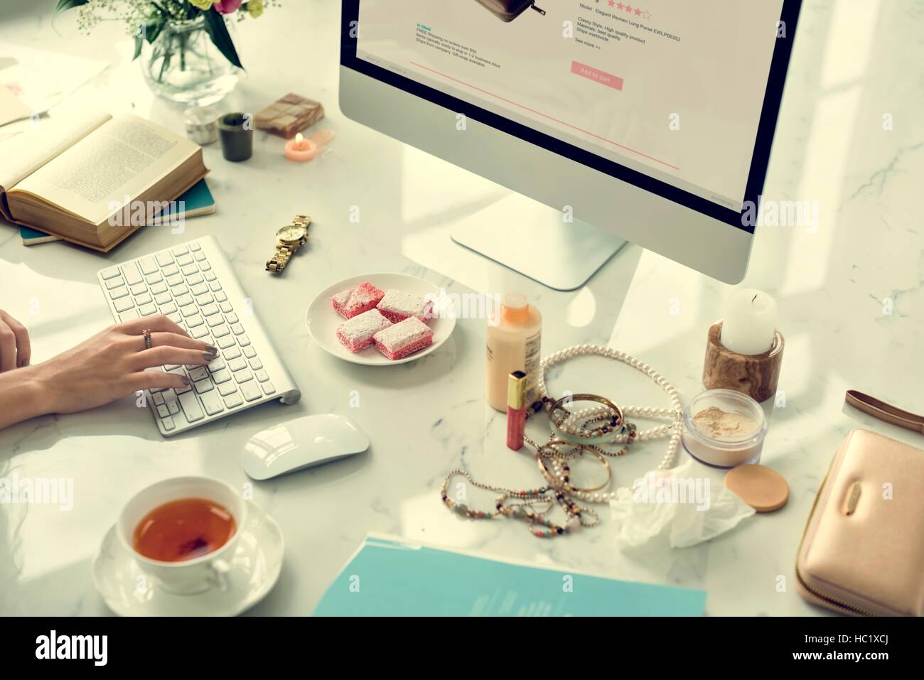 Online Shopping Spending Marketing Internet Concept Stock Photo - Alamy