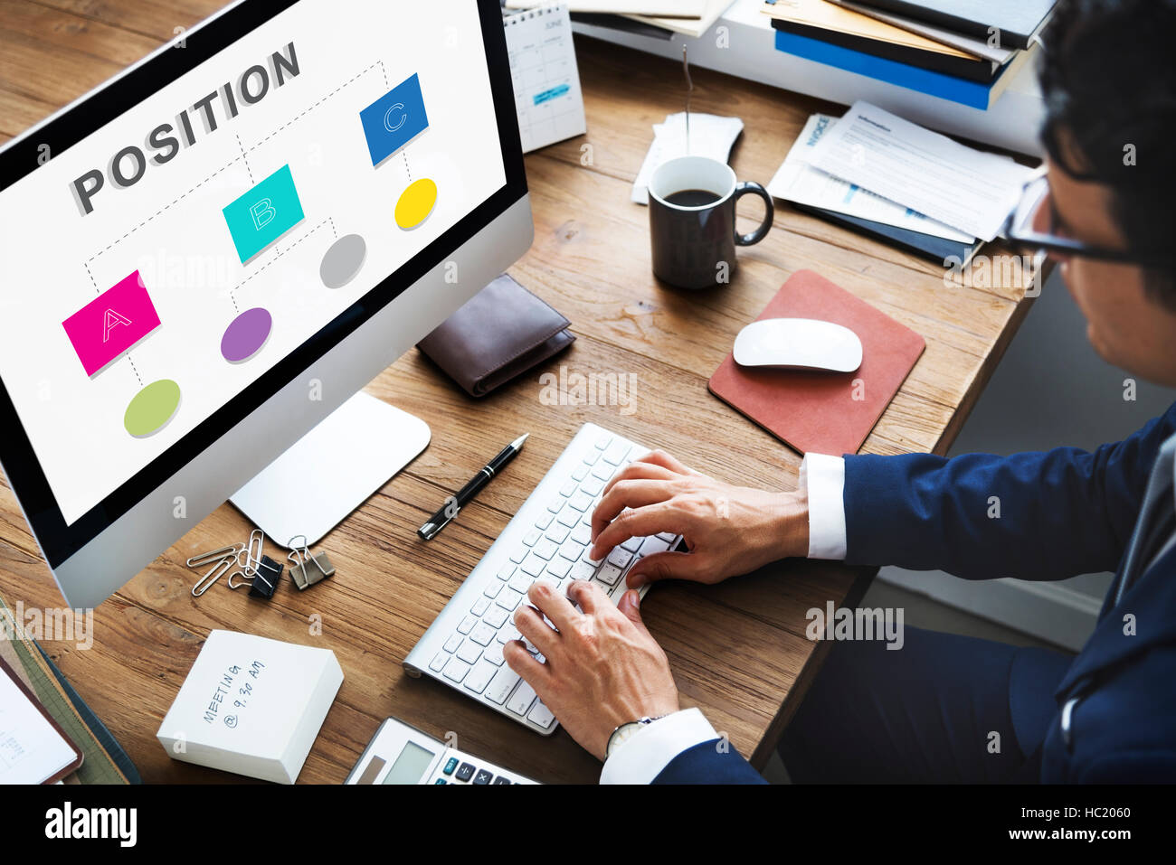 Position Organization Chart Structure Concept Stock Photo - Alamy