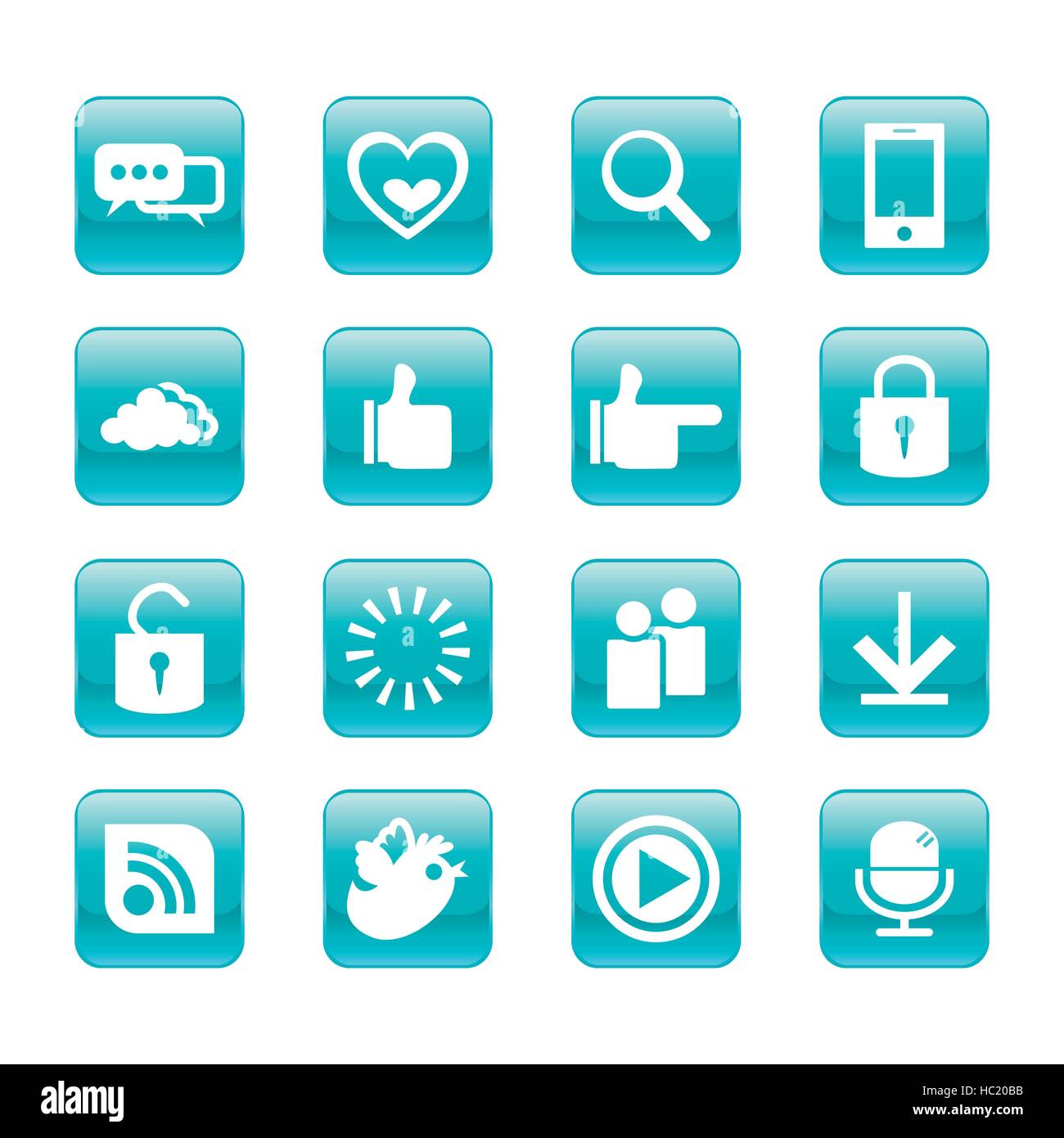 web, communication icons: internet vector set Stock Vector Image & Art ...