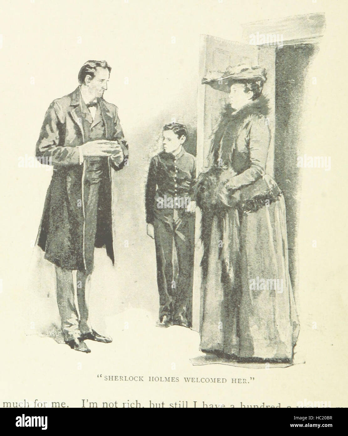 Page 70 of 'The Adventures of Sherlock Holmes' features a key scene ...