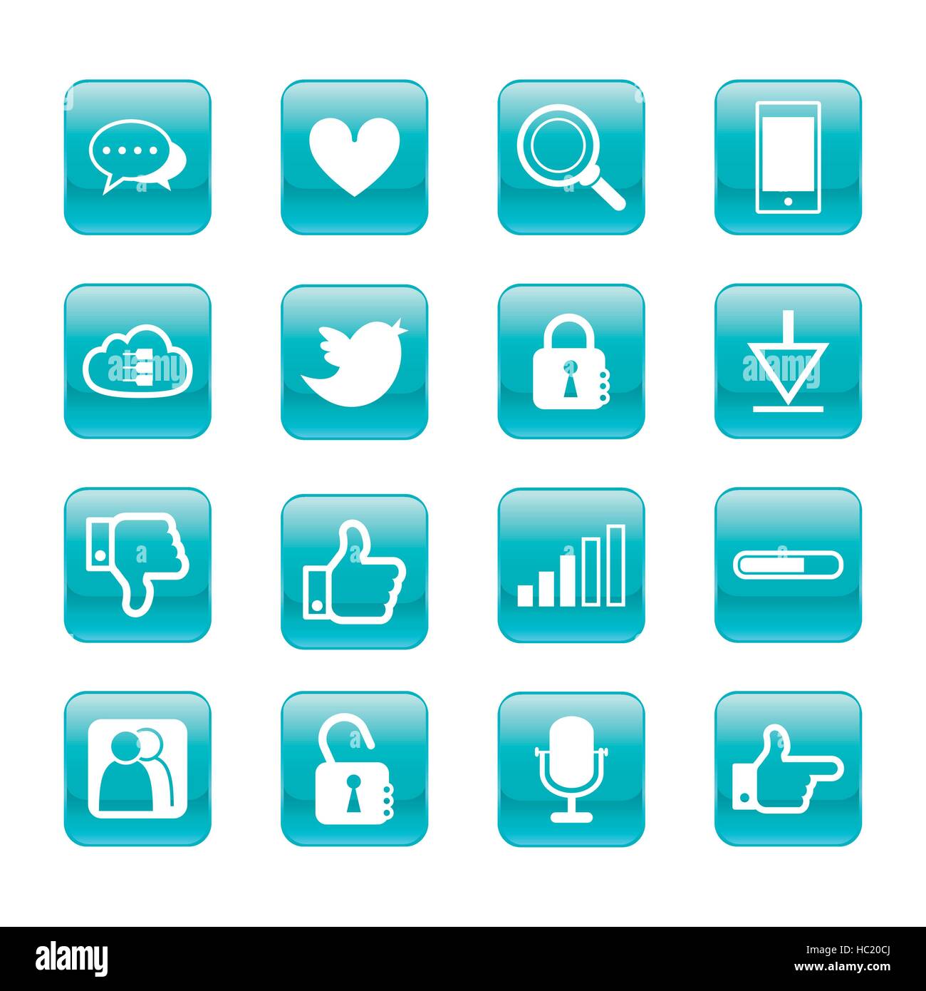 web, communication icons: internet vector set Stock Vector Image & Art ...