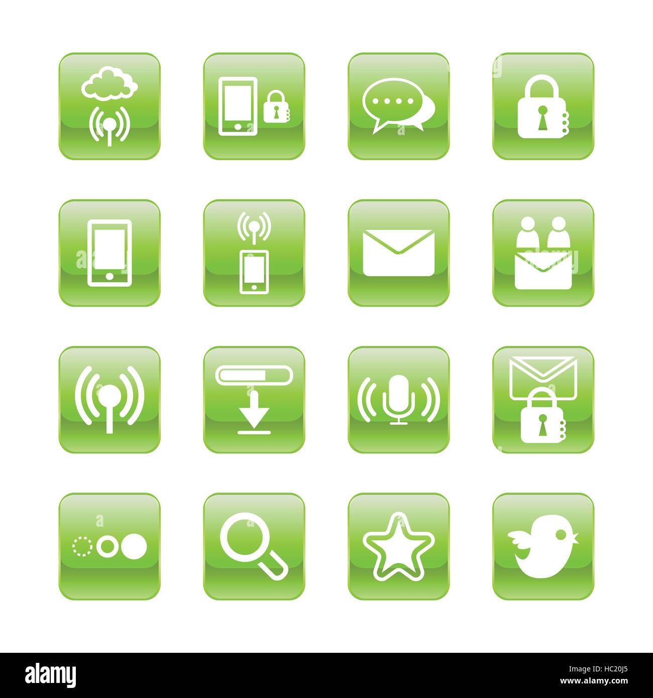 web, communication icons: internet vector set Stock Vector Image & Art ...