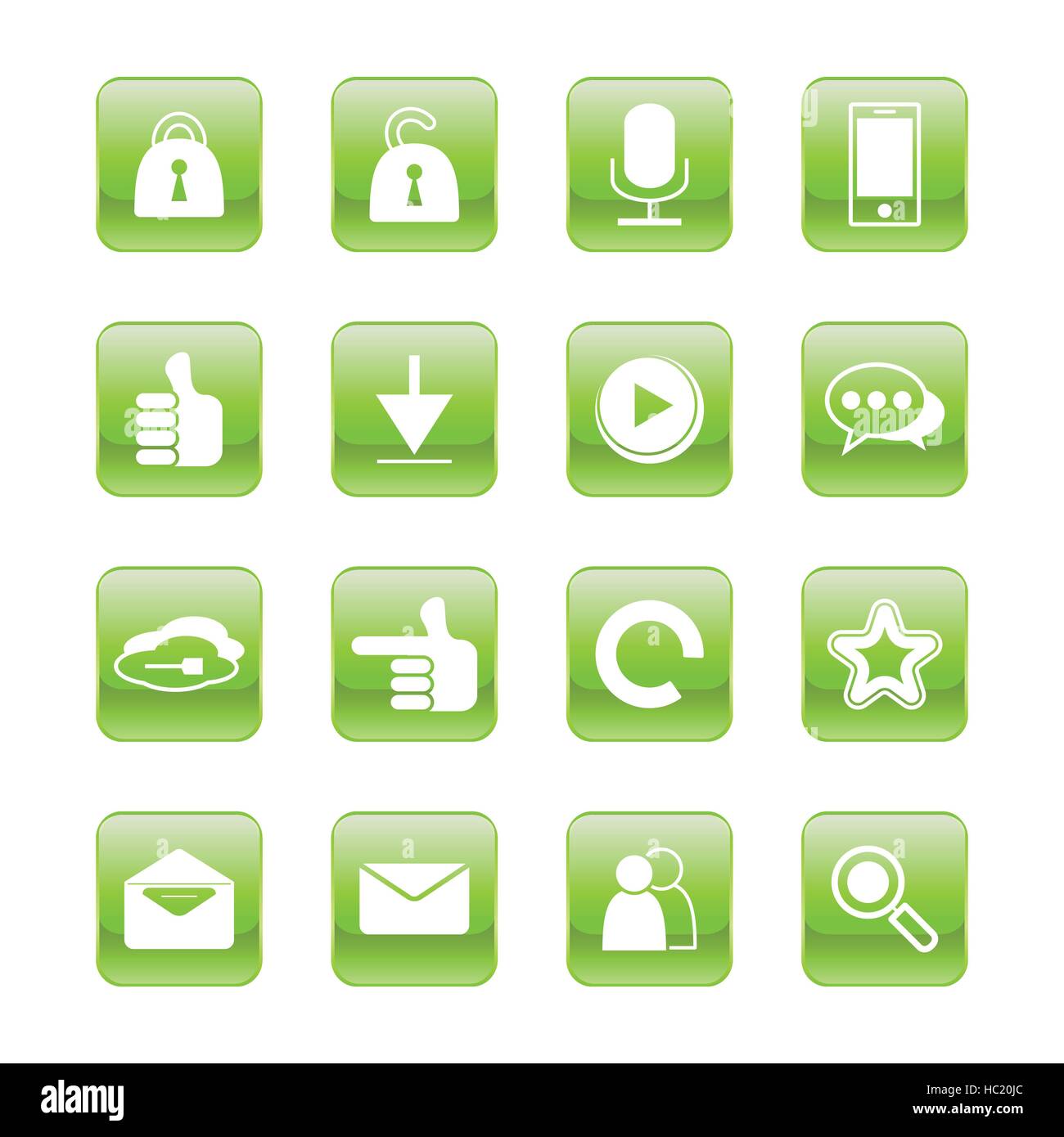 web, communication icons: internet vector set Stock Vector Image & Art ...