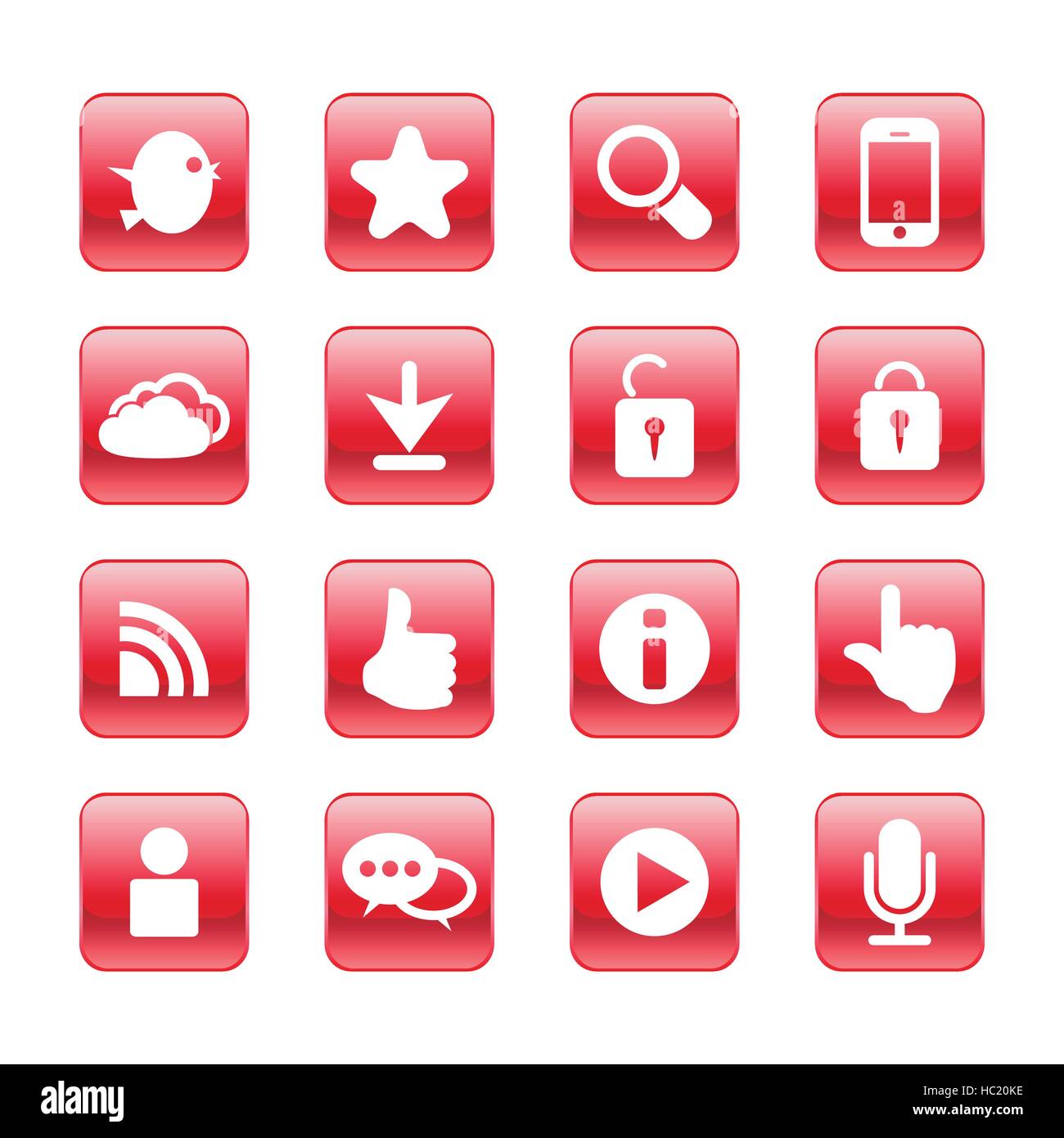 web, communication icons: internet vector set Stock Vector Image & Art ...