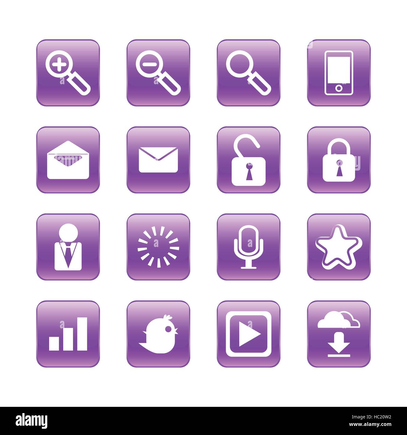 web, communication icons: internet vector set Stock Vector Image & Art ...