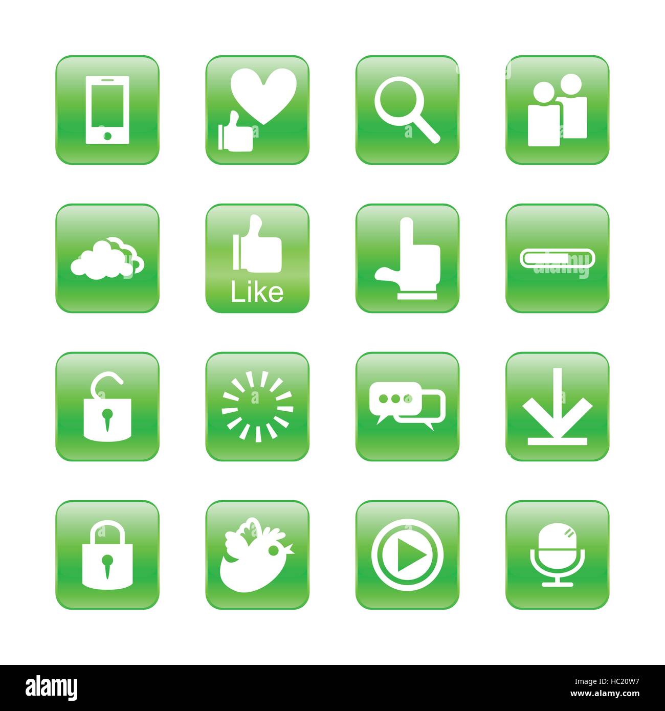 web, communication icons: internet vector set Stock Vector Image & Art ...