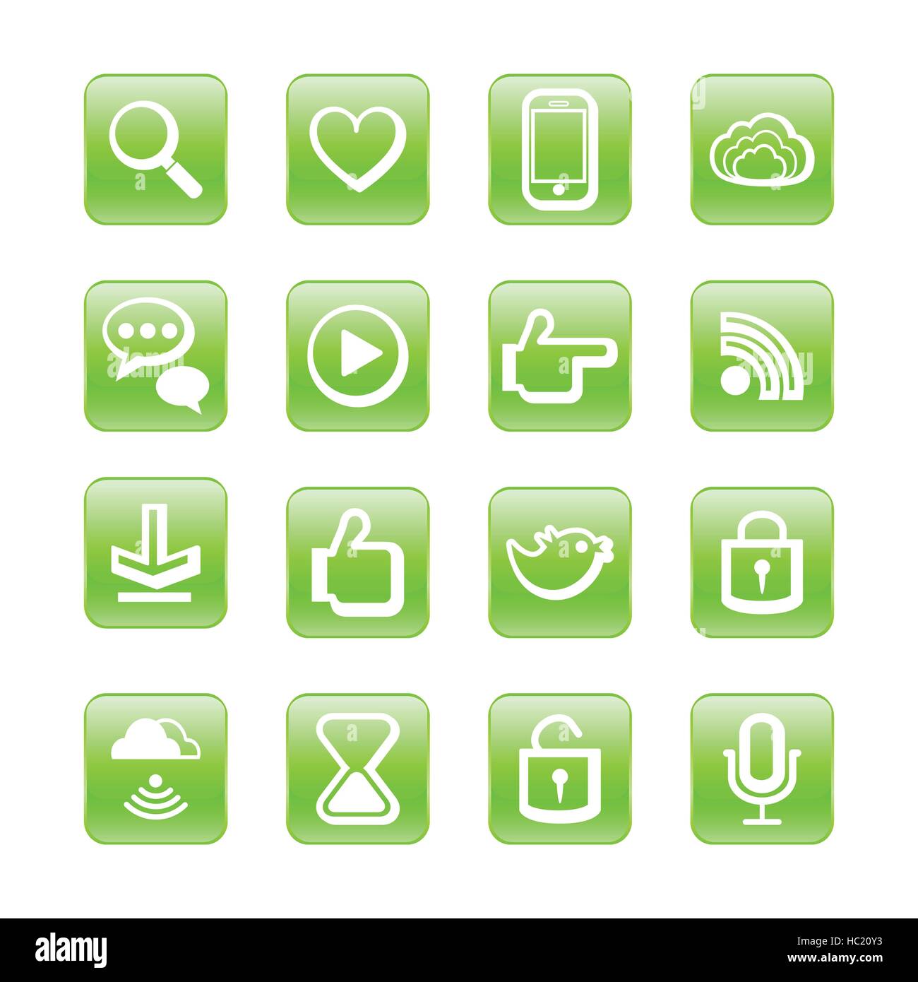 web, communication icons: internet vector set Stock Vector Image & Art ...
