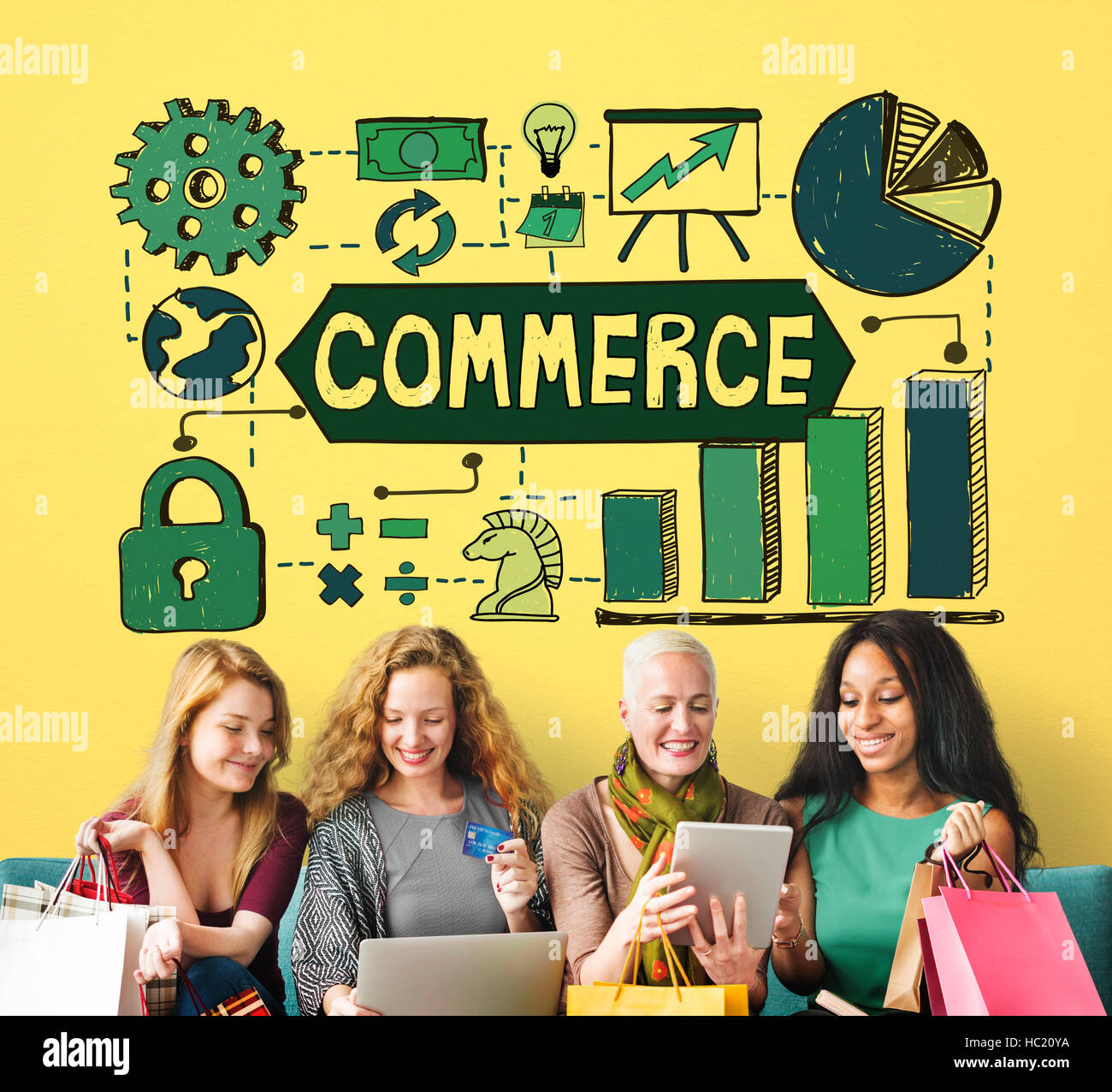 Shopping Online Consumerism Connection Sale Concept Stock Photo - Alamy
