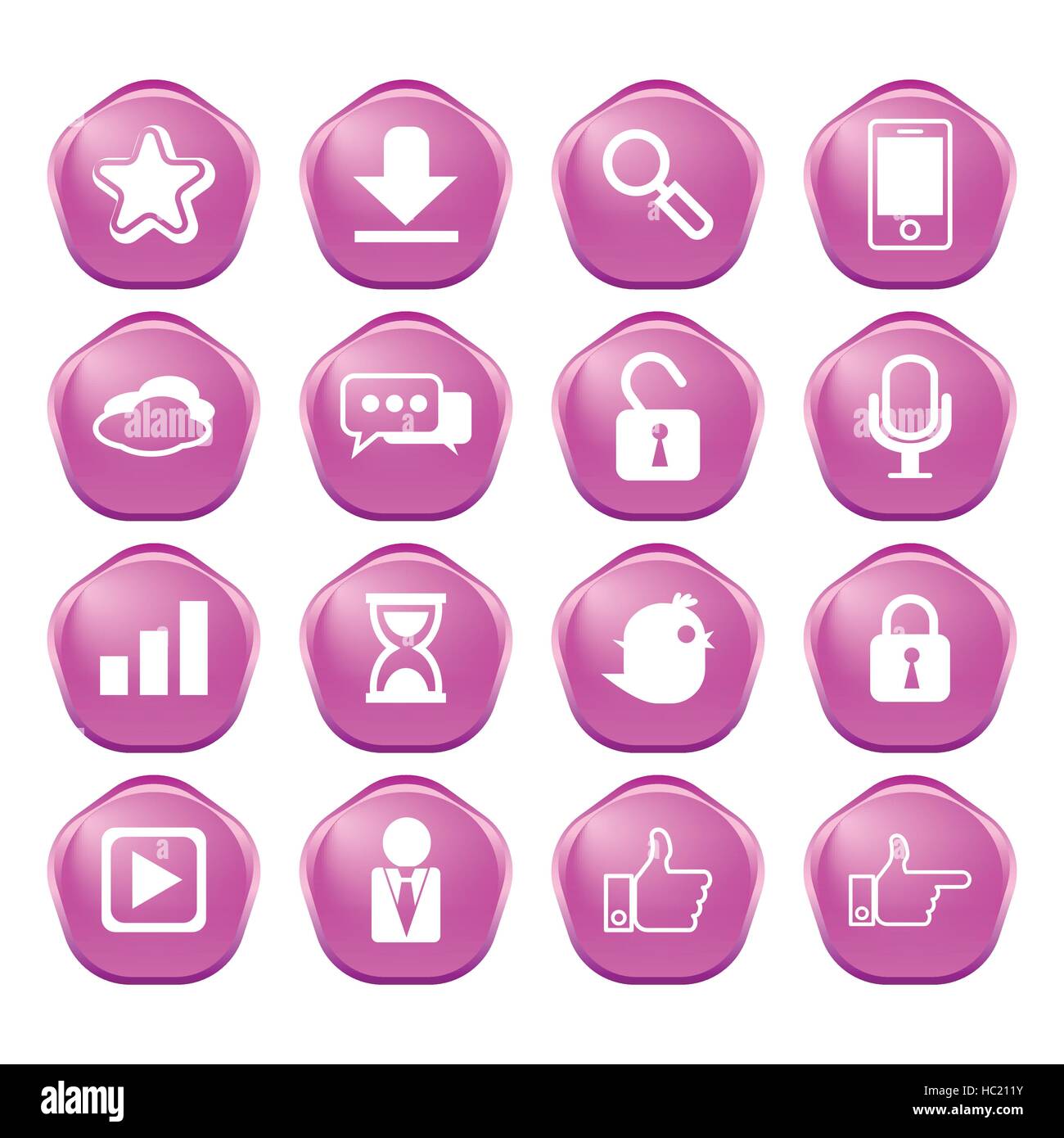 web, communication icons: internet vector set Stock Vector Image & Art ...