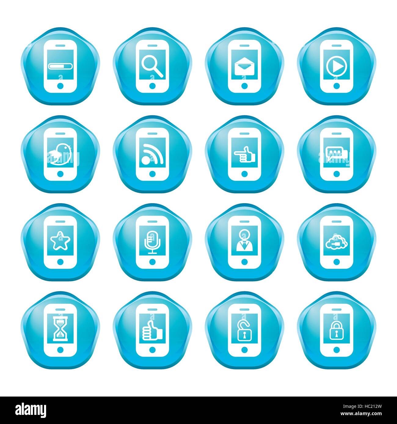 web, communication icons: internet vector set Stock Vector Image & Art ...