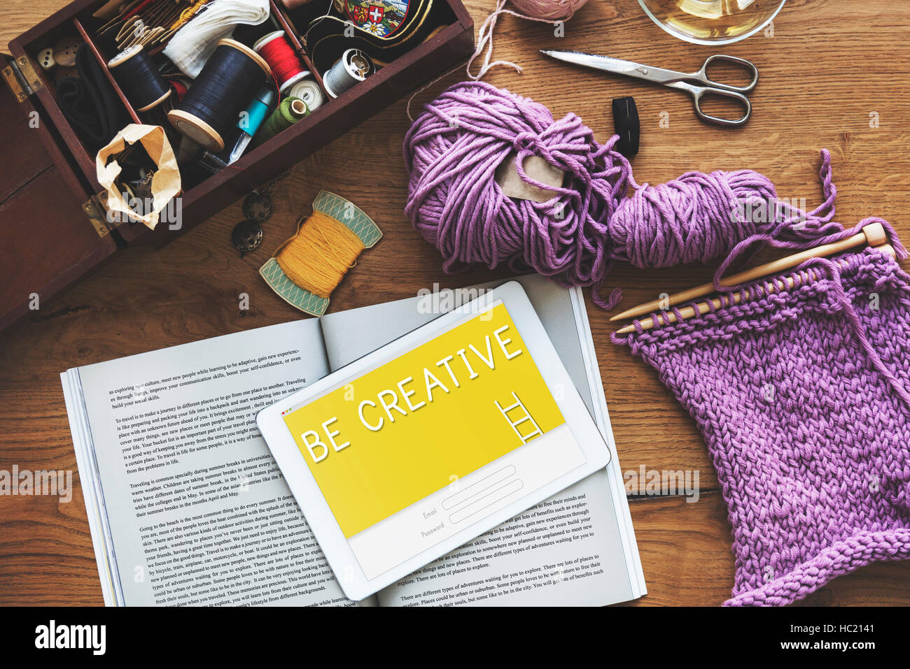 Be Creative Design Ideas Bulb Innovation Concept Stock Photo - Alamy