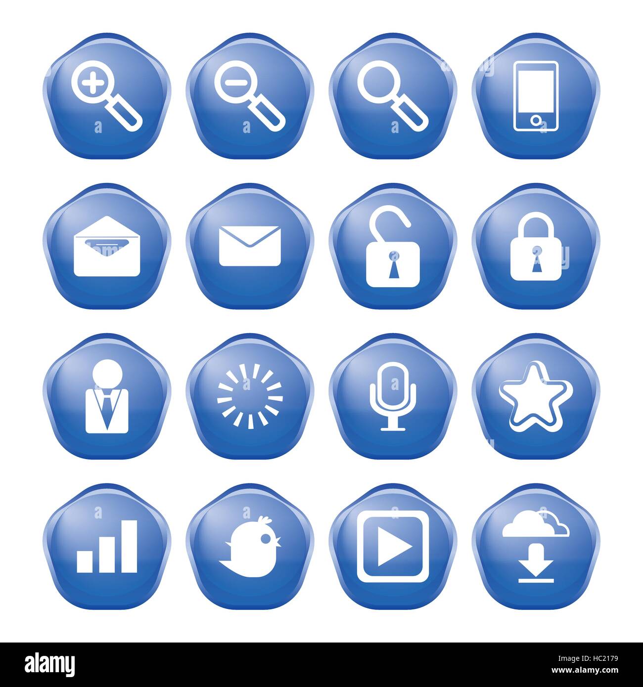 web, communication icons: internet vector set Stock Vector Image & Art ...