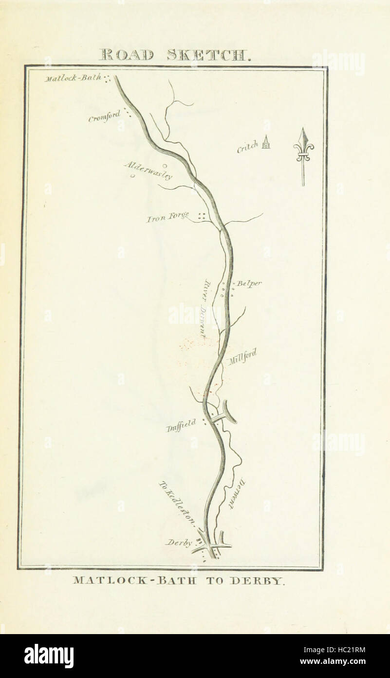 Map of matlock hi-res stock photography and images - Alamy