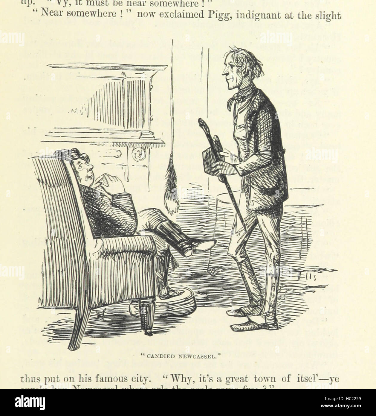 This page from 'Handley Cross' presents scenes from fox hunting ...