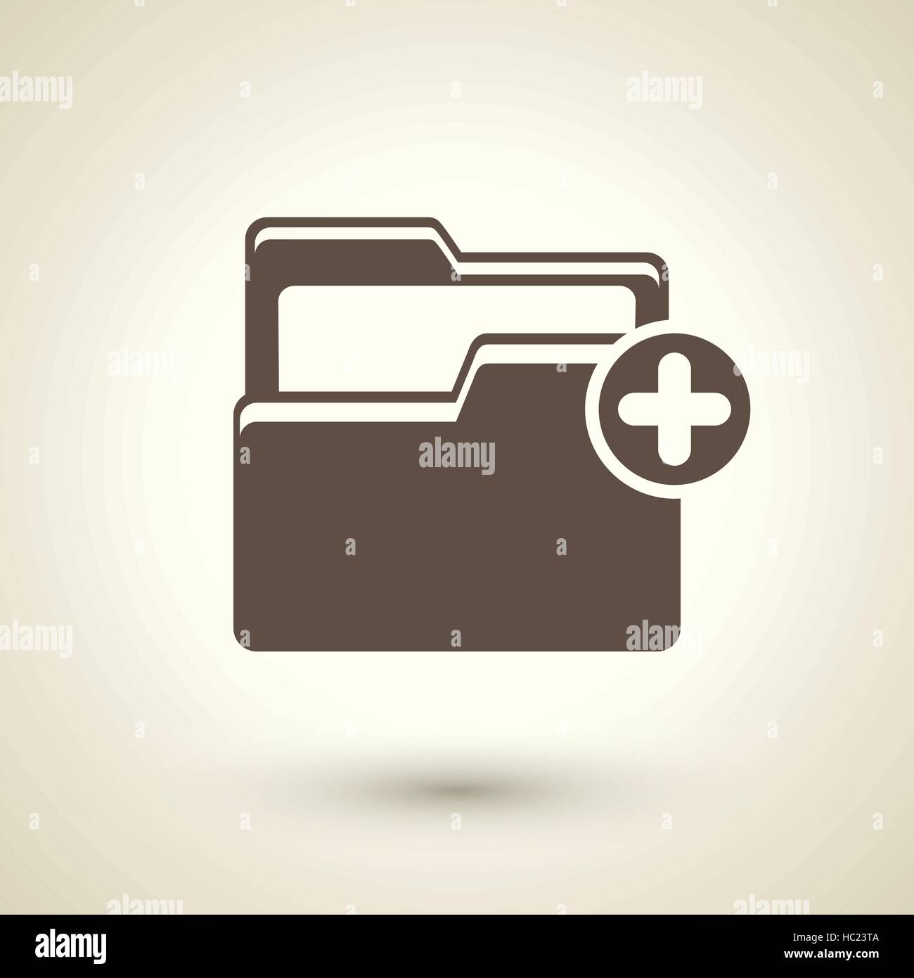 Vintage folder isolated on Stock Vector Images - Alamy