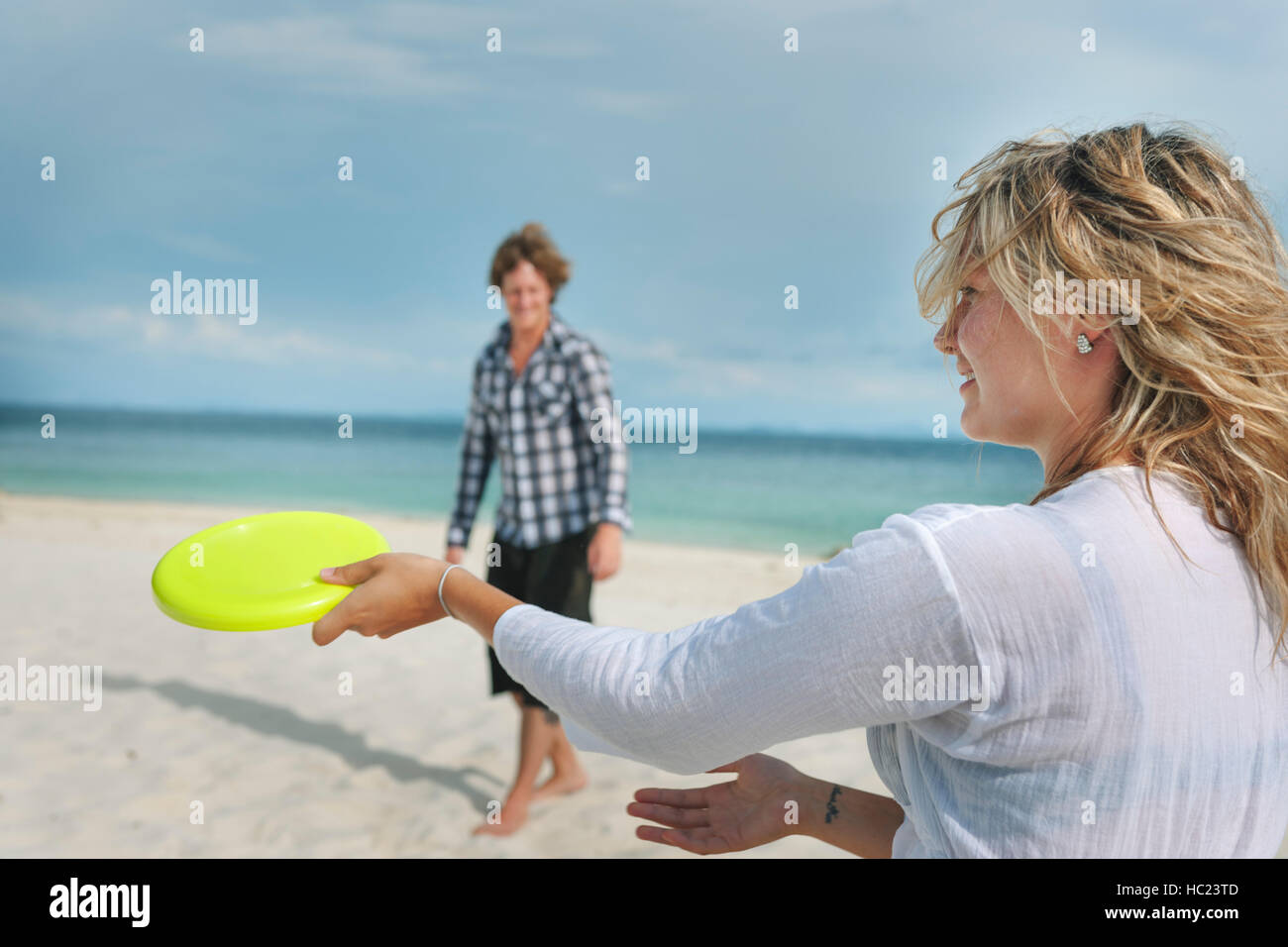 Beach Bonding Relationship Tropical Trip Fun Concept Stock Photo - Alamy