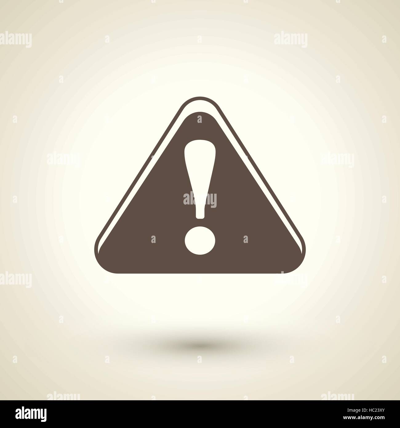 Vintage exclamation mark illustration Stock Vector Images - Alamy