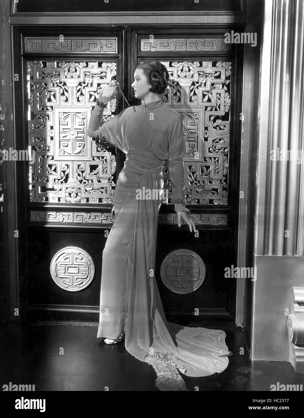 THE MASK OF FU MANCHU, Myrna Loy, 1932, portrait by Clarence Sinclair Bull Stock Photo - Alamy