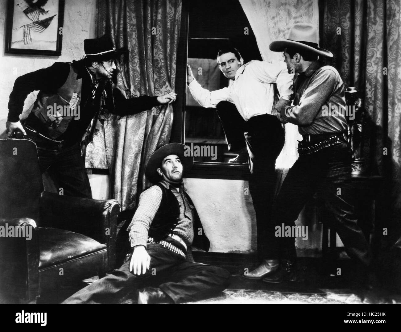 MARK OF THE SPUR, first, second and third from left: Bud Osborne ...