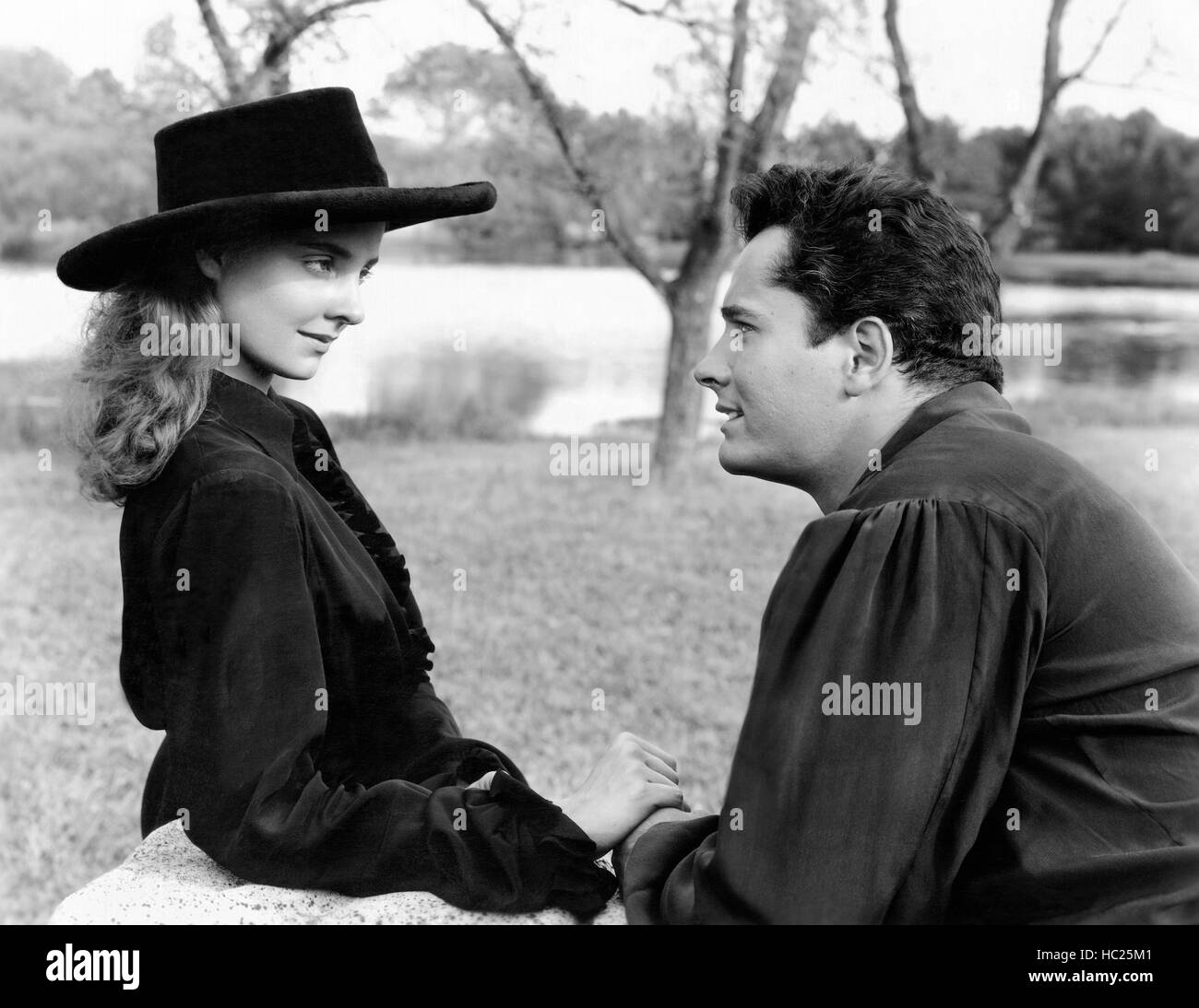 MASK OF THE AVENGER, from left, Jody Lawrance, John Derek, 1951 Stock ...