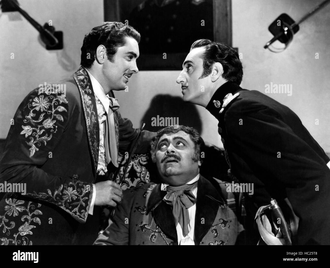 THE MARK OF ZORRO, Tyrone Power, J. Edward Bromberg, Basil Rathbone, 1940, © 20th Century-Fox ...
