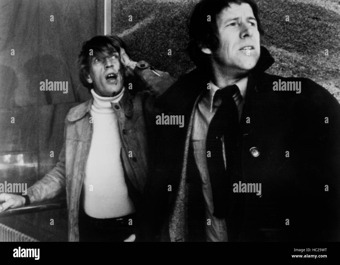 MAN ON THE ROOF, (aka MANNEN PA TAKET), from left: Thomas Hellberg ...