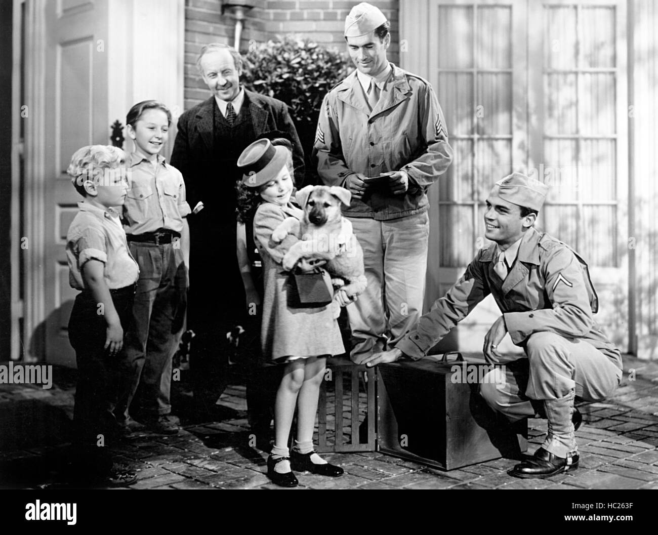 MY PAL WOLF, l-r: Larry Olsen, Bobby Larson, Edward Fielding, standing ...