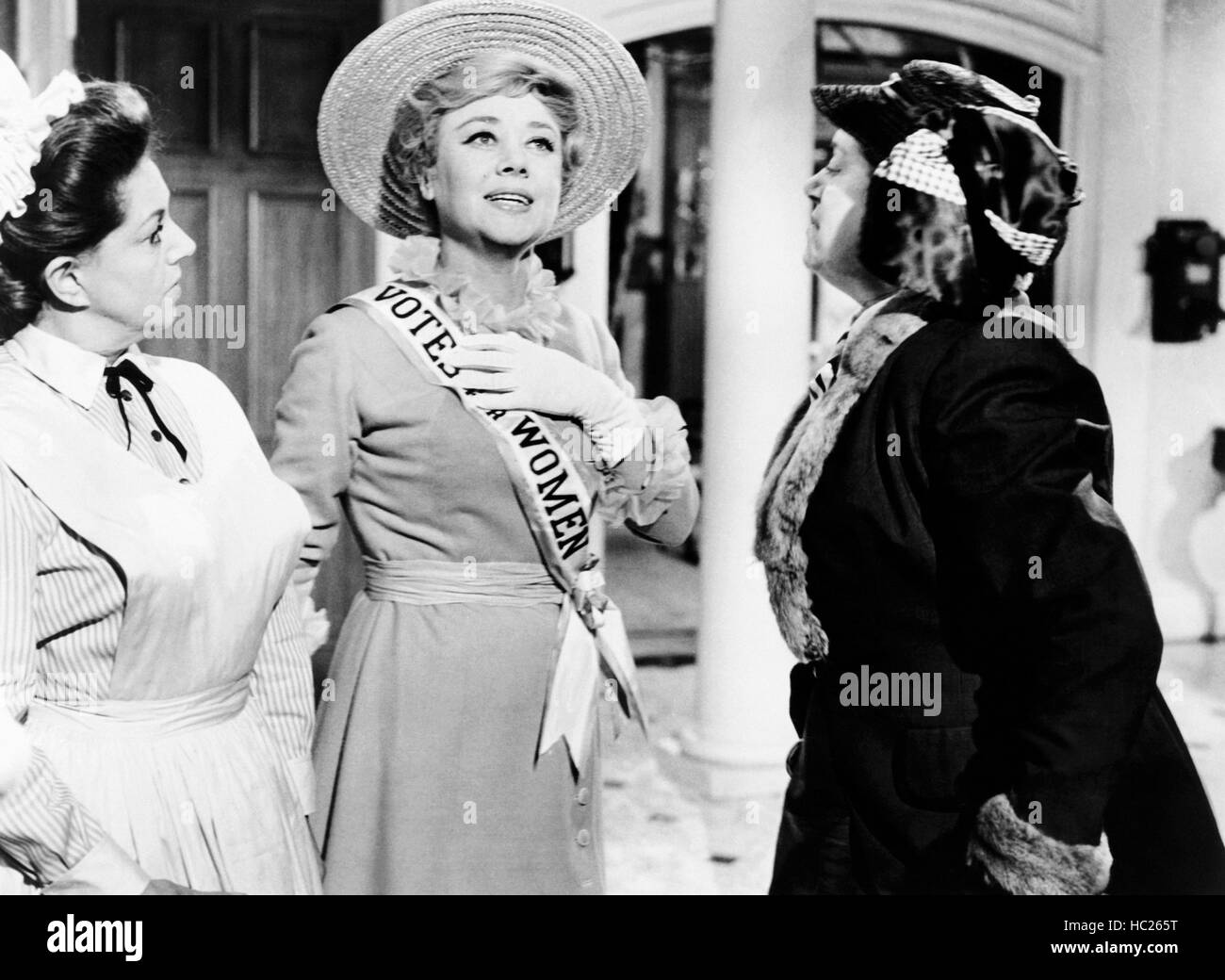 MARY POPPINS, from left, Hermione Baddeley, Glynis Johns, Elsa ...