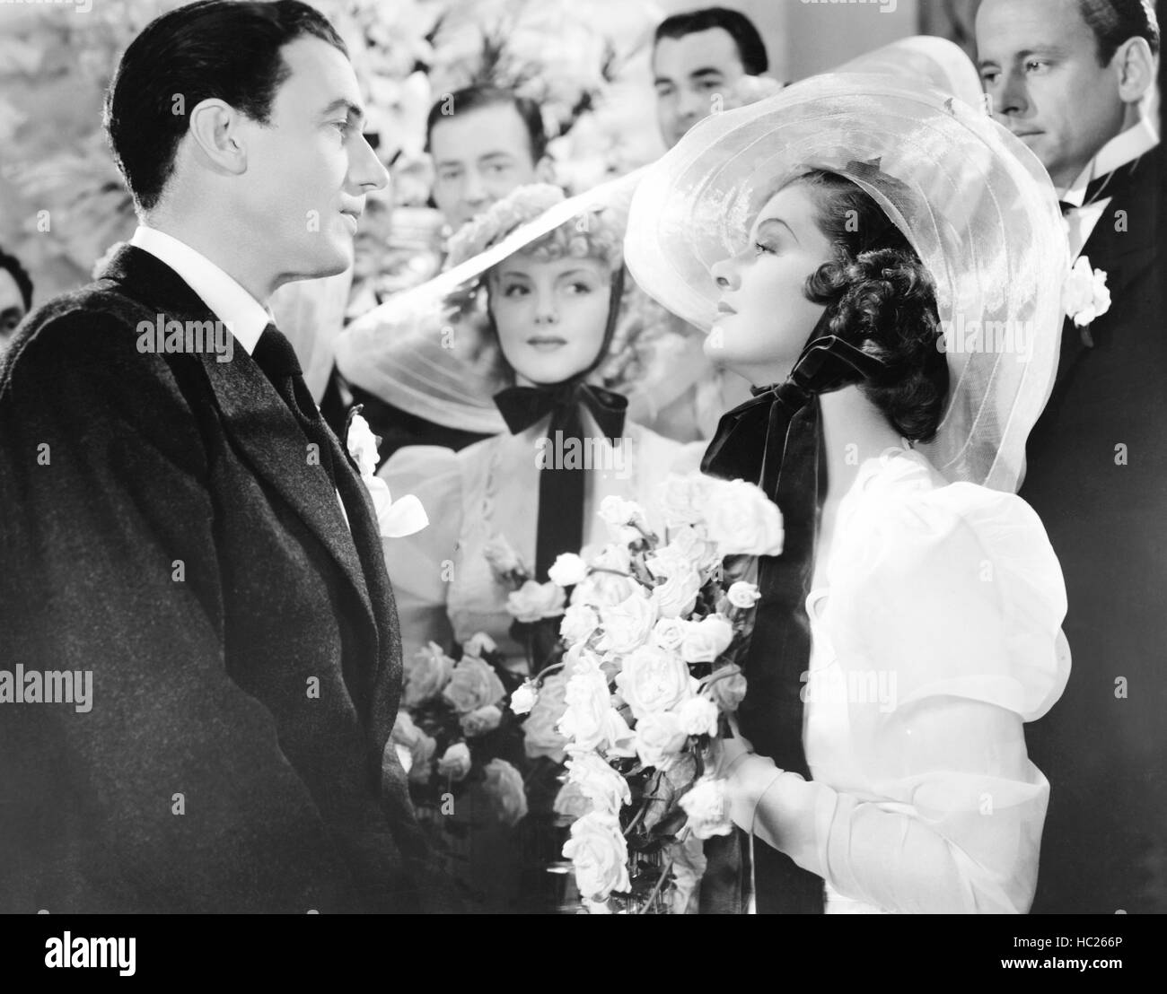 MAN-PROOF, front from left: Walter Pidgeon, Myrna Loy, 1938 Stock Photo ...