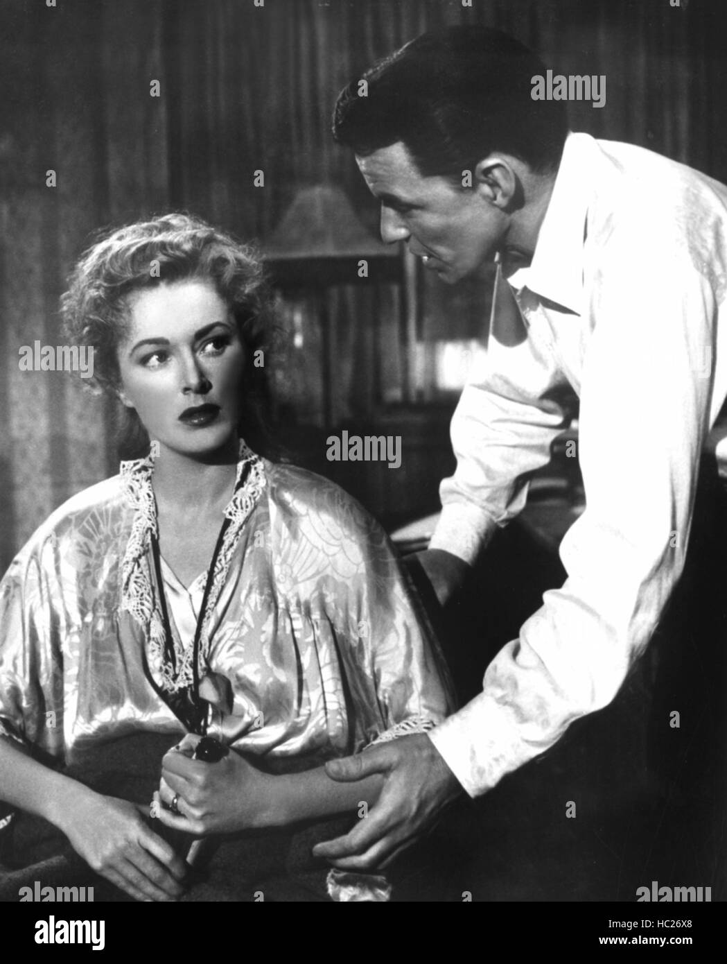 THE MAN WITH THE GOLDEN ARM, Eleanor Parker, Frank Sinatra, 1955 Stock ...