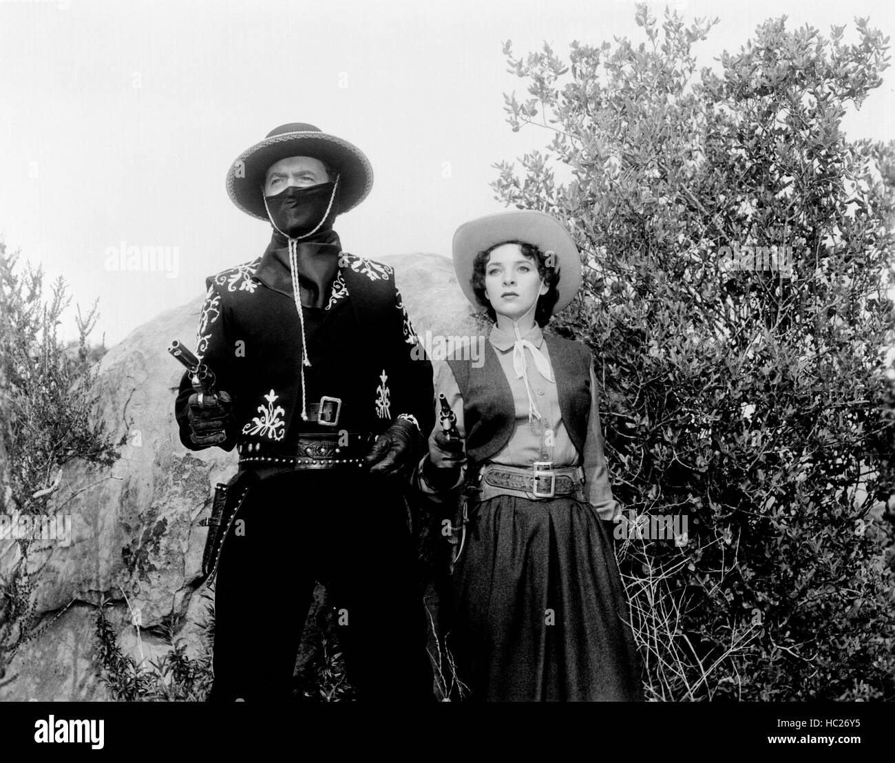 MAN WITH THE STEEL WHIP, from left, Dick Simmons, Barbara Bestar, 1954 ...