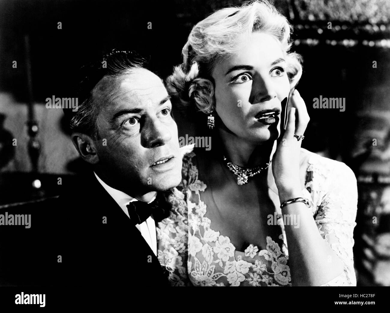THE MAZE, from left: Richard Carlson, Veronica Hurst, 1953 Stock Photo ...