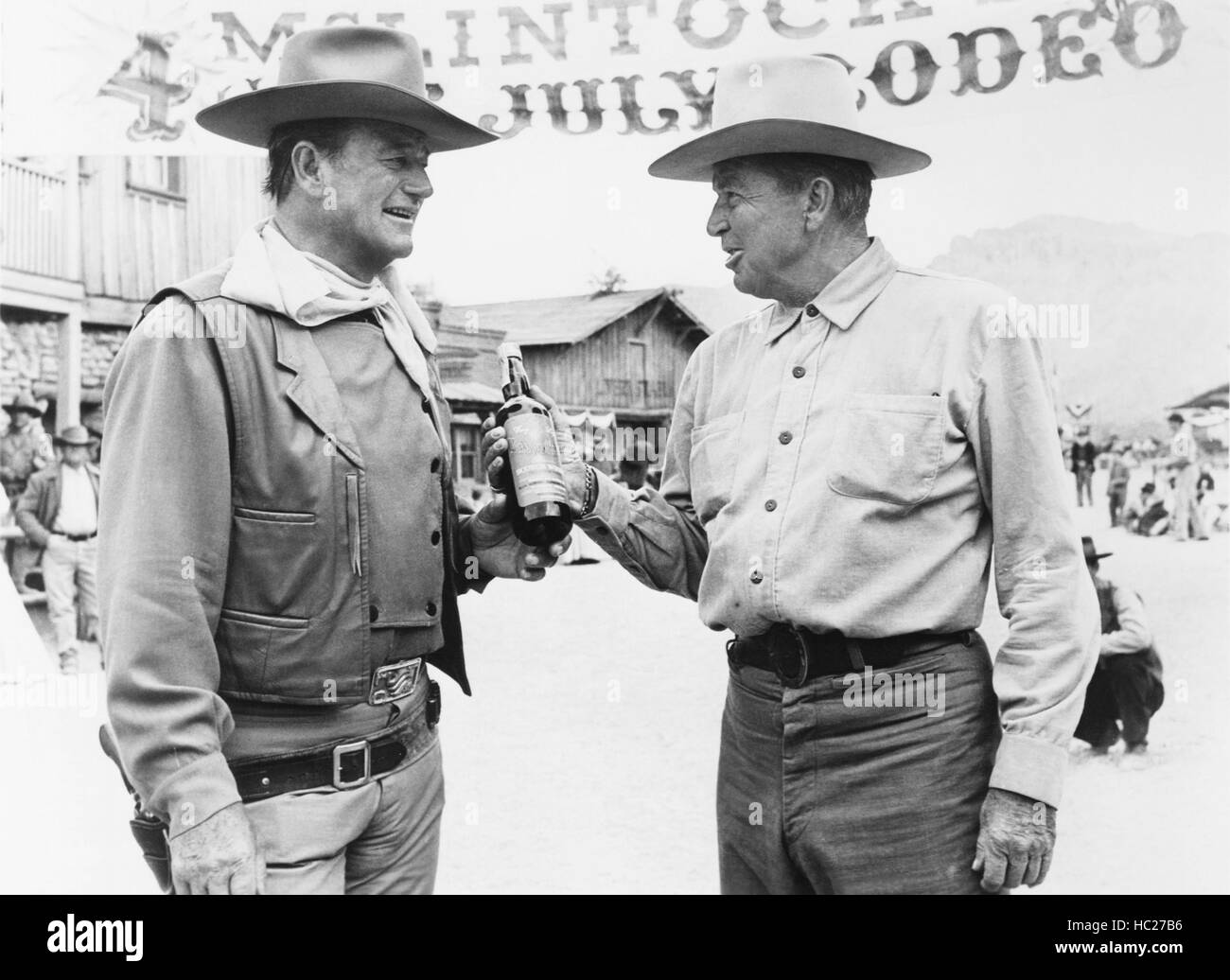 MCLINTOCK!, from left: John Wayne, Bruce Cabot, 1963 Stock Photo - Alamy