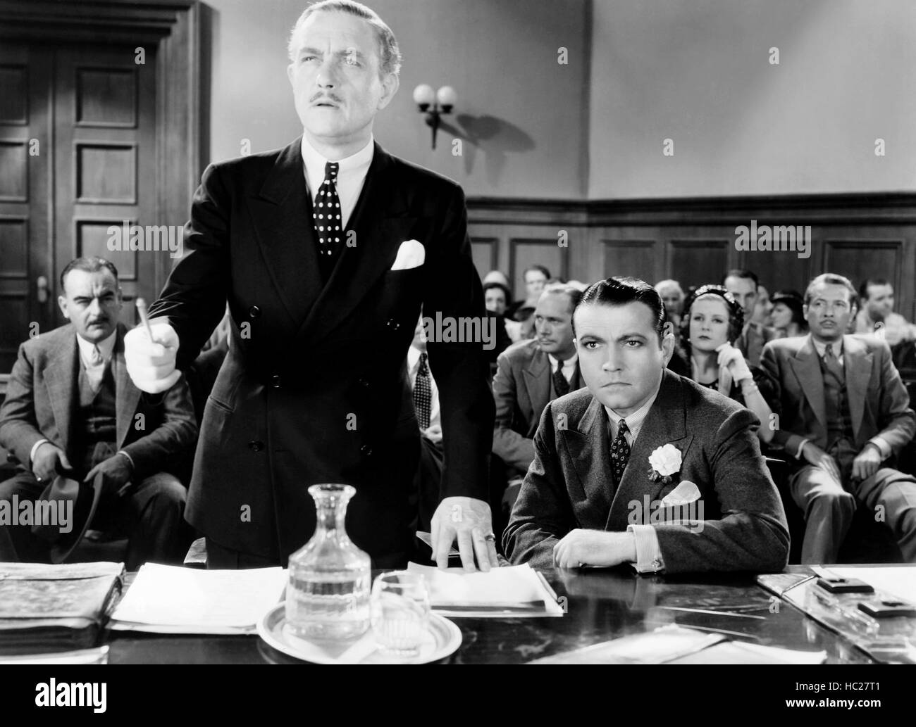 MIDNIGHT ALIBI, from left, Purnell Pratt, Richard Barthelmess, 1934 Stock Photo - Alamy