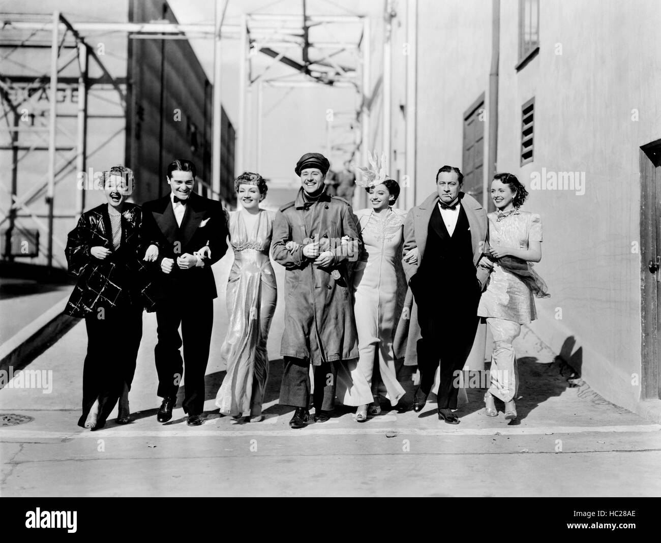 MIDNIGHT, Hedda Hopper, Francis Lederer, Claudette Colbert, Don Ameche ...
