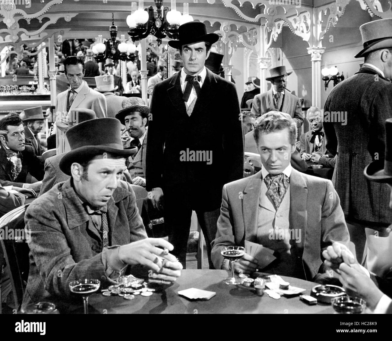 THE MISSISSIPPI GAMBLER, from left, King Donovan, Tyrone Power, John ...