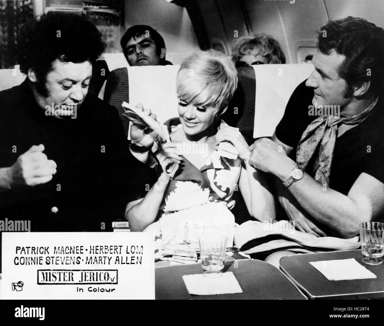 MISTER JERICO, from left: Marty Allen, Connie Stevens, Patrick Macnee ...